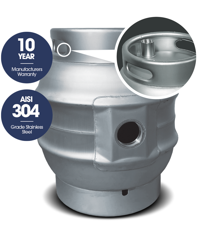 4.5 Gallon Cask with Handle - NDL Keg Europe